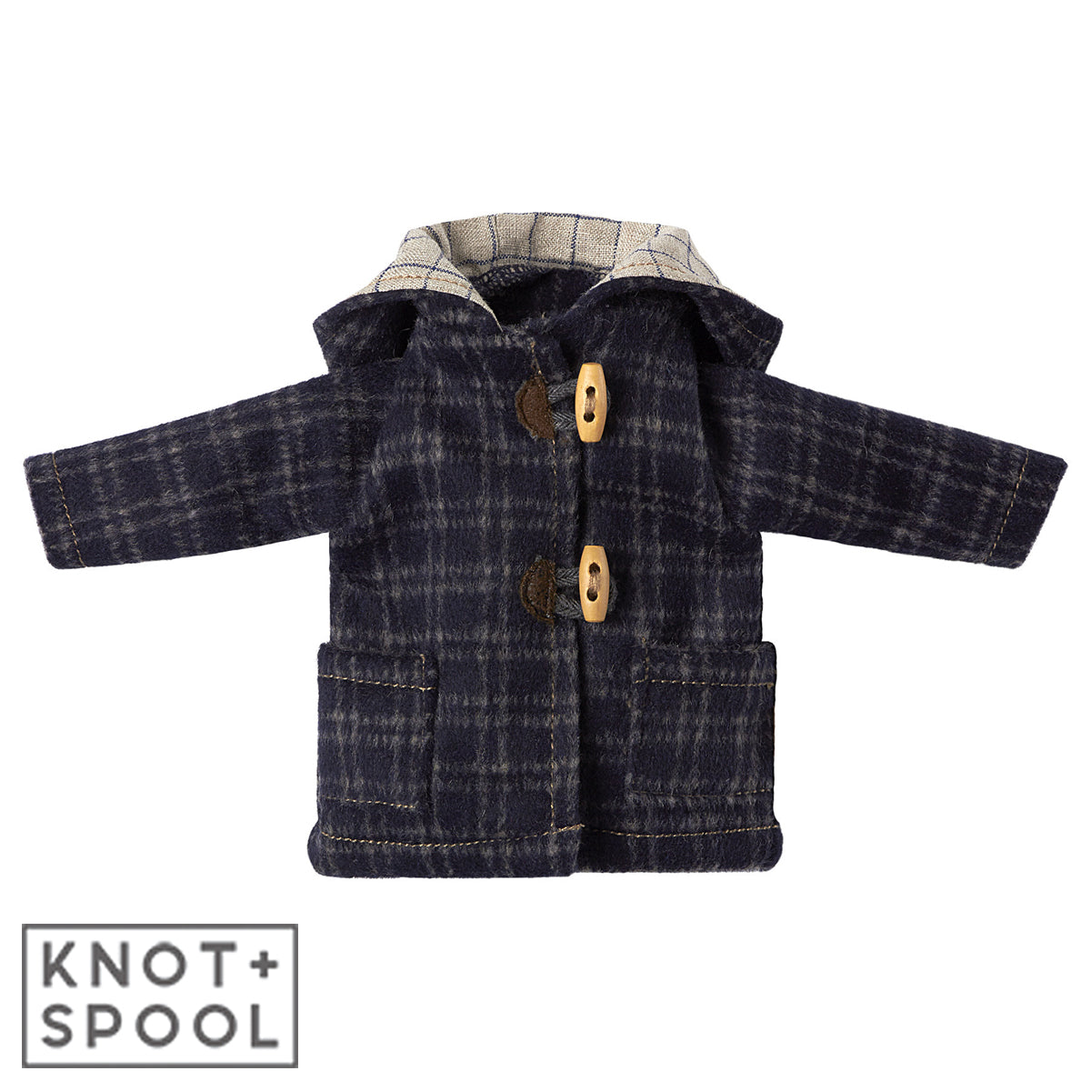 Maileg | Best Friends | Duffle Coat in Marine – Knot and Spool