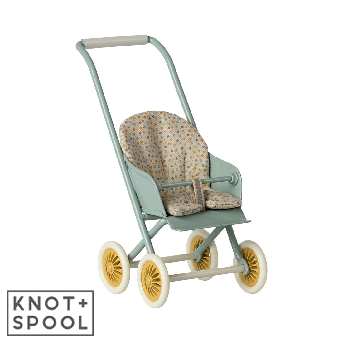2025 Maileg Mint Micro Stroller – Knot and Spool